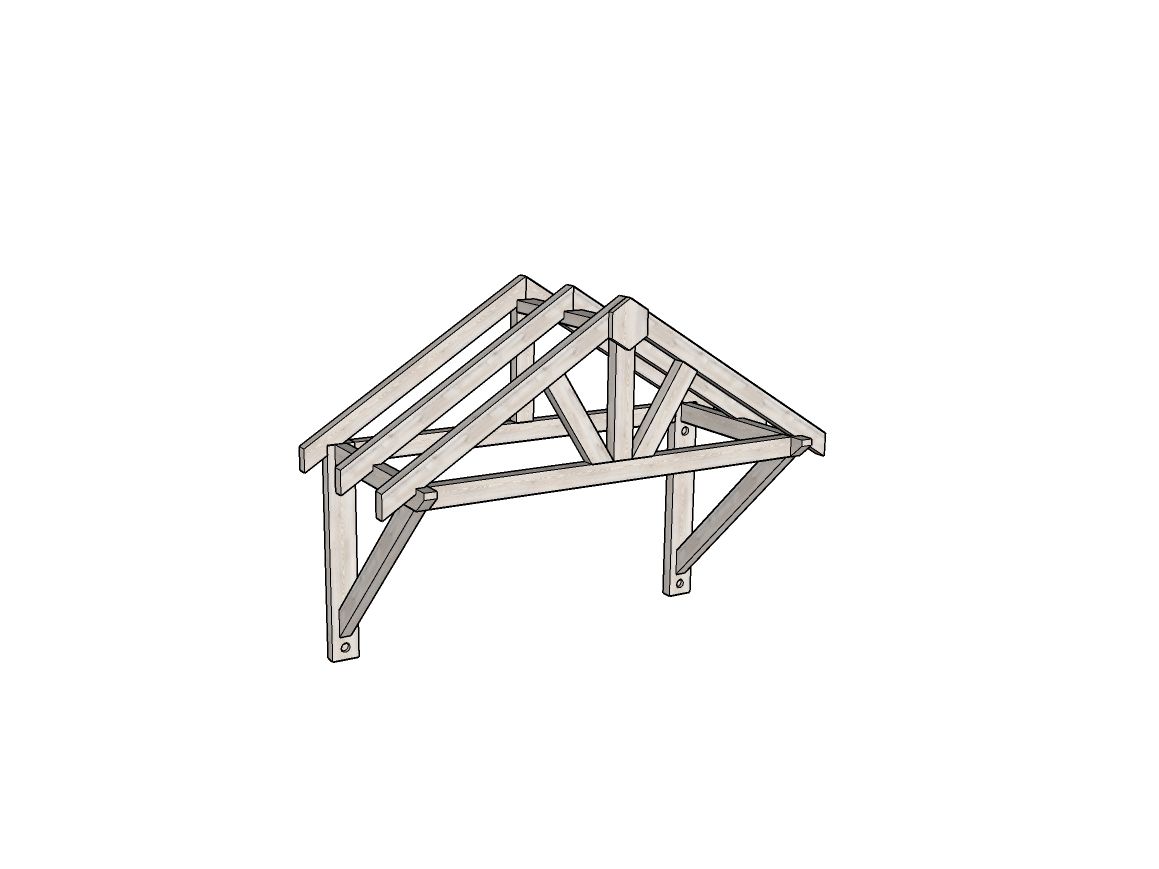 Apex Roof Porch Canopy | Stylish & Durable Wooden Canopy – Buy Now ...
