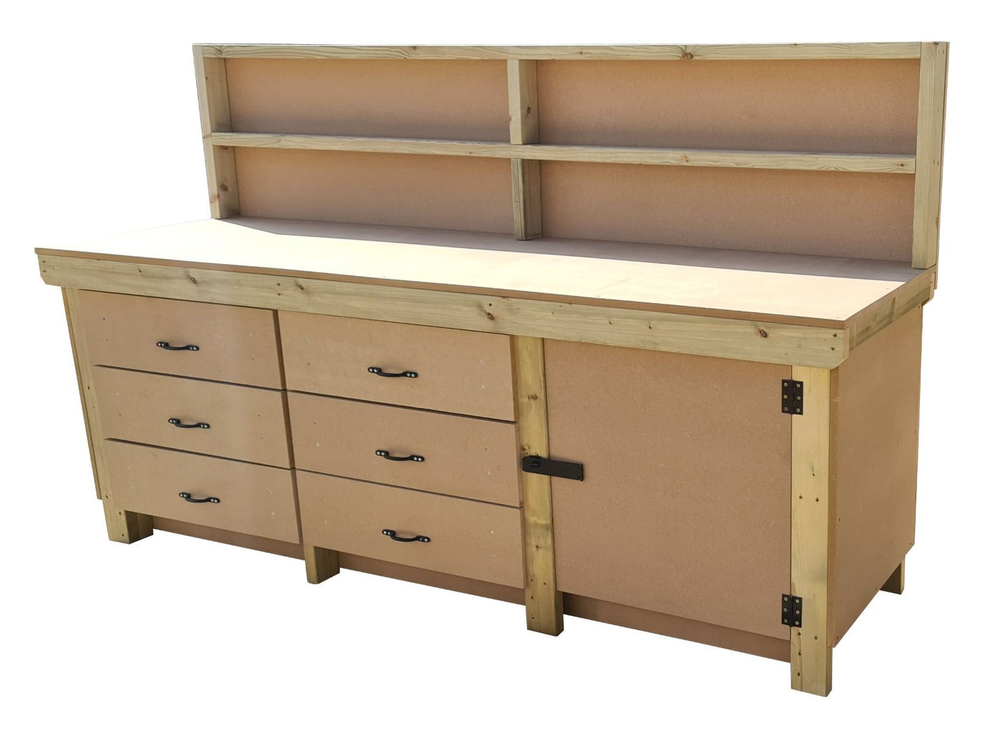 Wooden MDF Workbench with Lockable Tool Cabinet (V3) – Arbor Garden ...