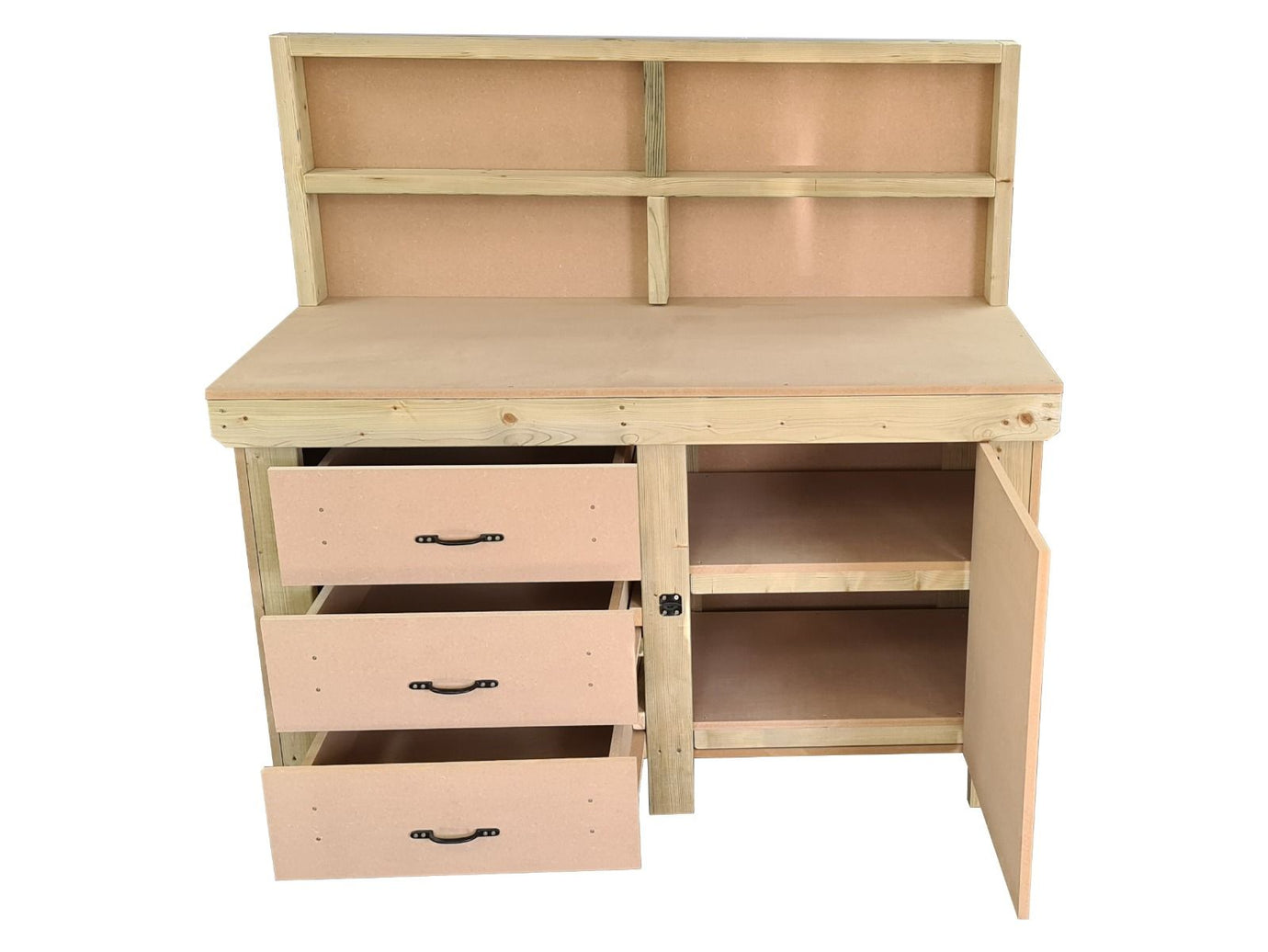 Wooden MDF Workbench with Lockable Tool Cabinet (V3) – Arbor Garden ...