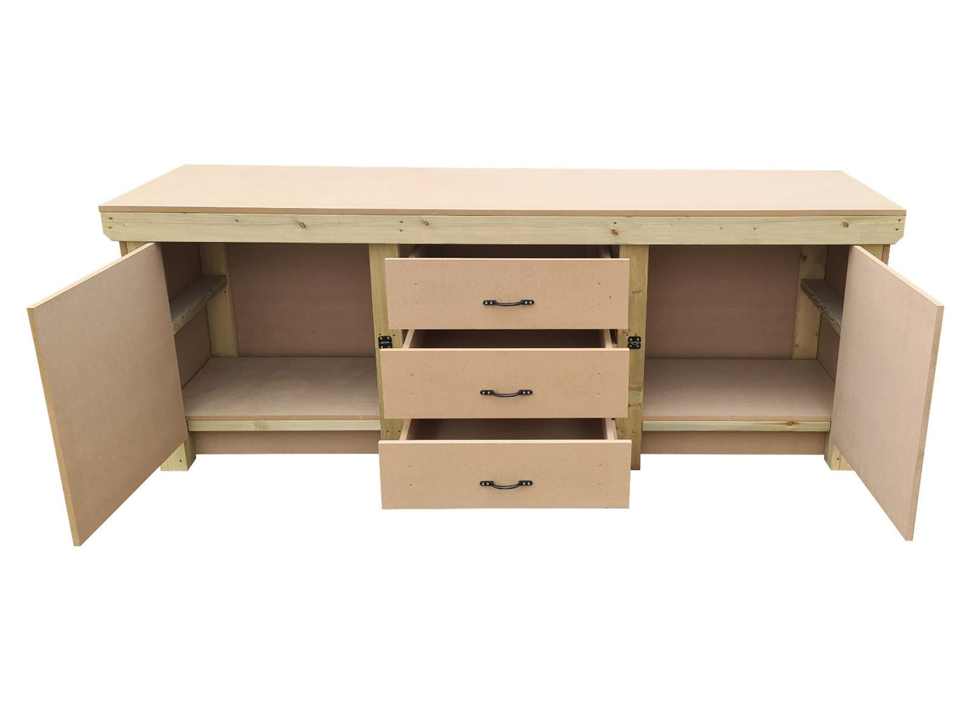 Workbench with Drawers & Lockable Cupboard | Sturdy & Secure – Arbor ...