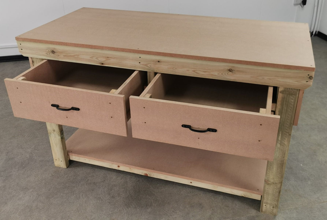 Wooden Workbench with Drawers & MDF Top | Ideal for Projects – Arbor ...